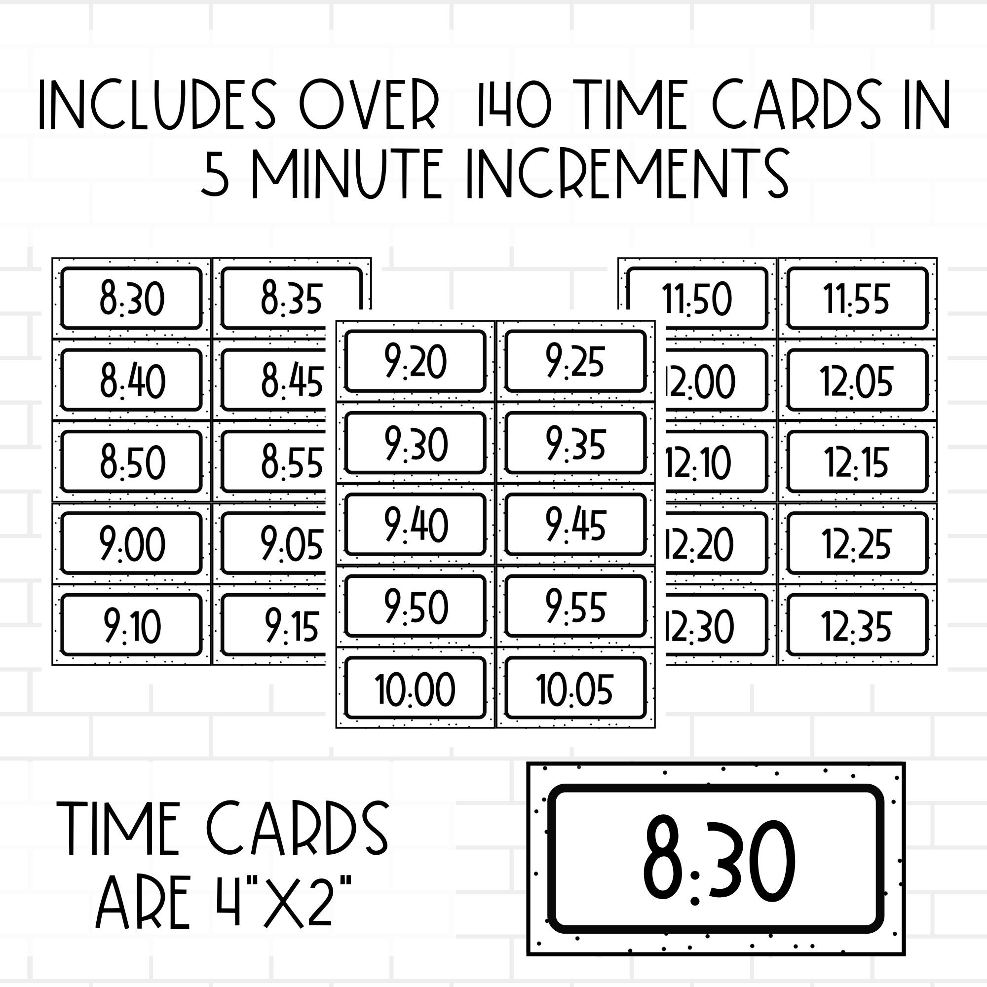 EDITABLE Daily Schedule Cards | Spotty Rainbow | Bulletin Board Posters ...