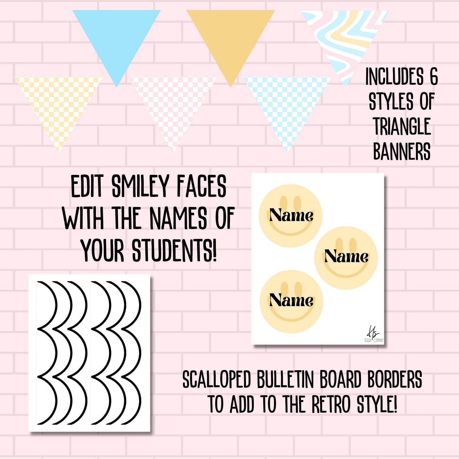 EDITABLE Groovy Retro Door Display | Sweet & Groovy | Bulletin Board ...
