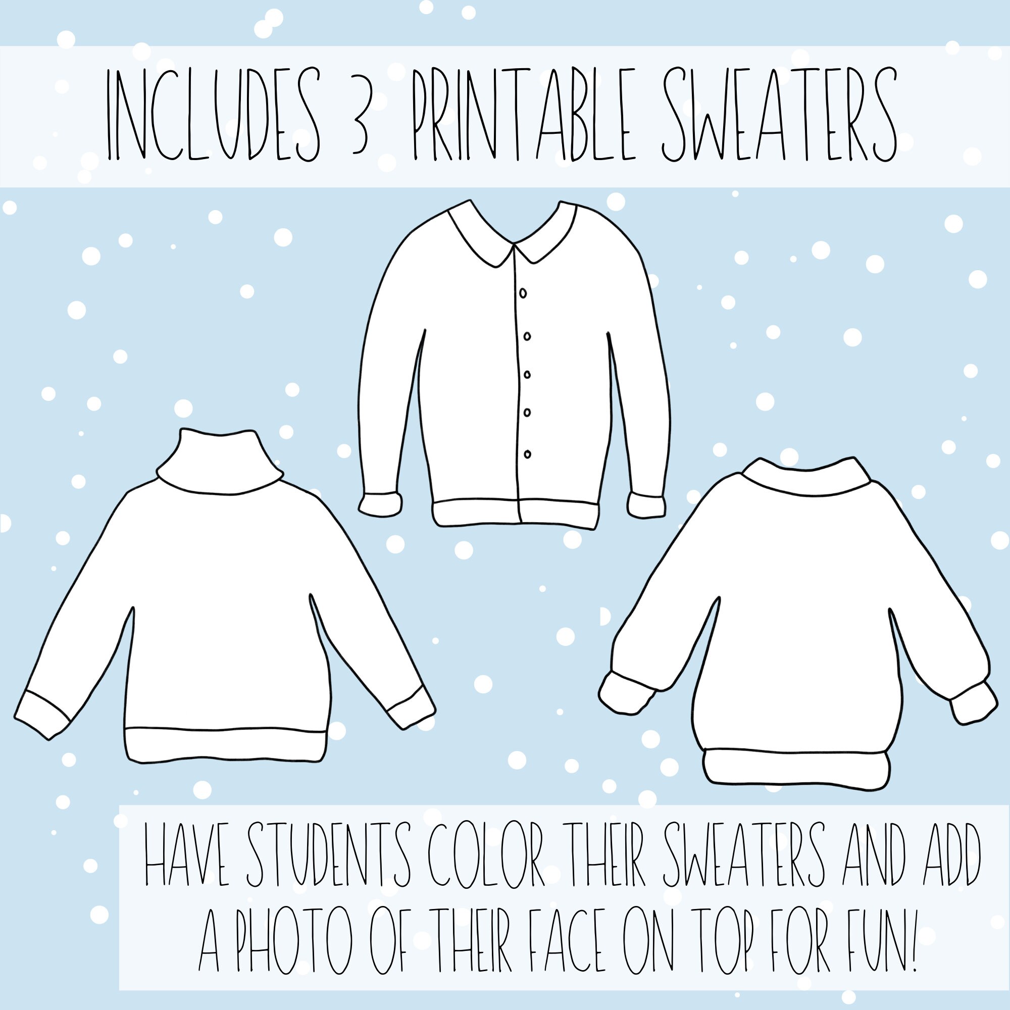 PRINTABLE Sweater Weather Bulletin Board Pack Printable | Etsy Canada