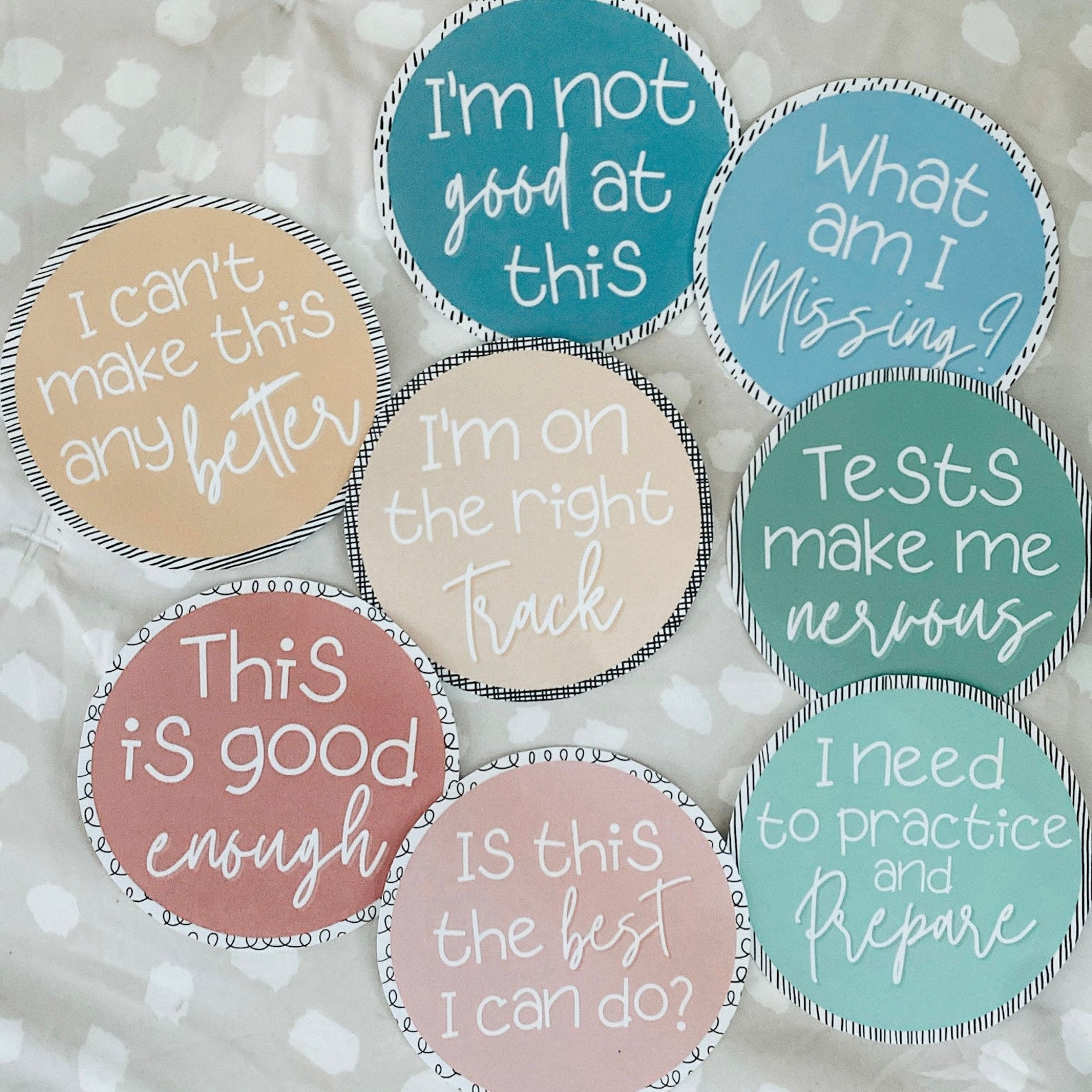 PRINTABLE Modern Growth Mindset Posters Bulletin Board | Etsy