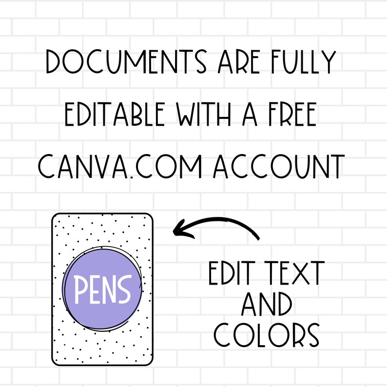 EDITABLE Classroom Supply Labels | Spotty Rainbow | Bulletin Board ...