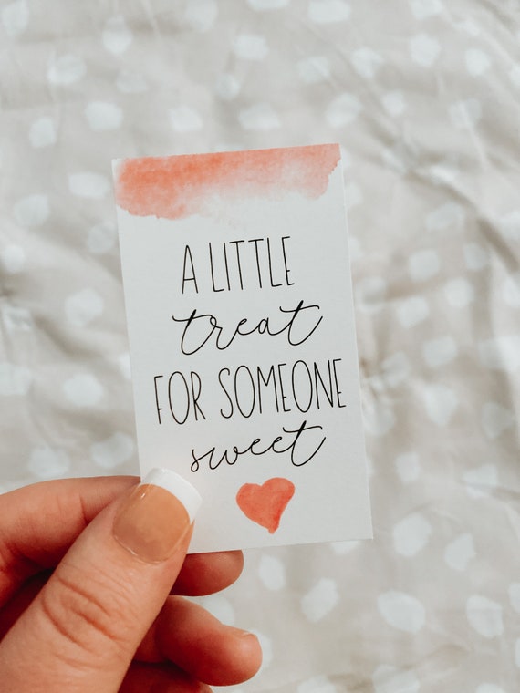 A Little Treat for Someone Sweet Valentine's Day Gift Tag - Etsy