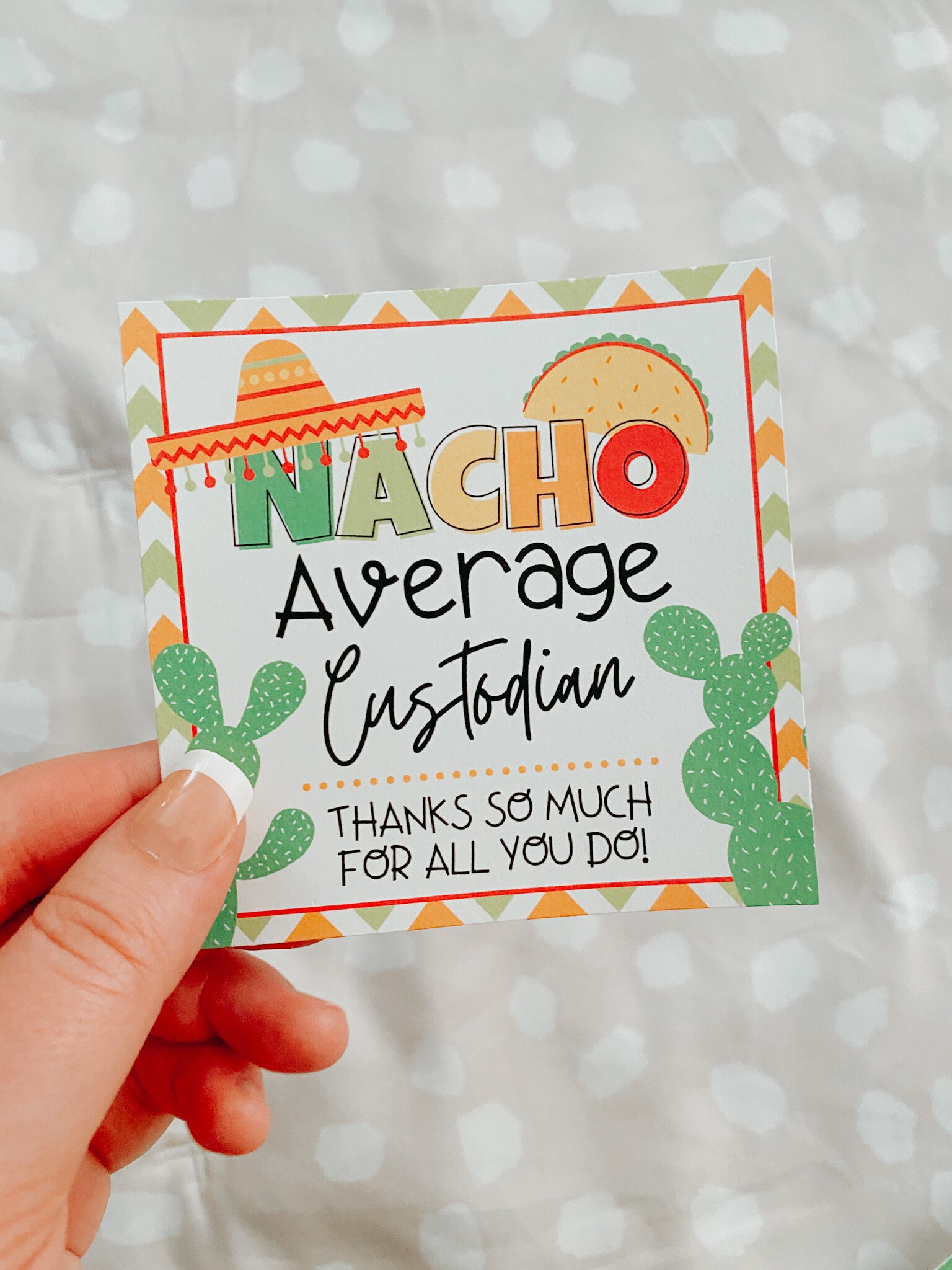 PRINTABLE Nacho Average Teacher Gift Tag Set of 8 Teacher - Etsy