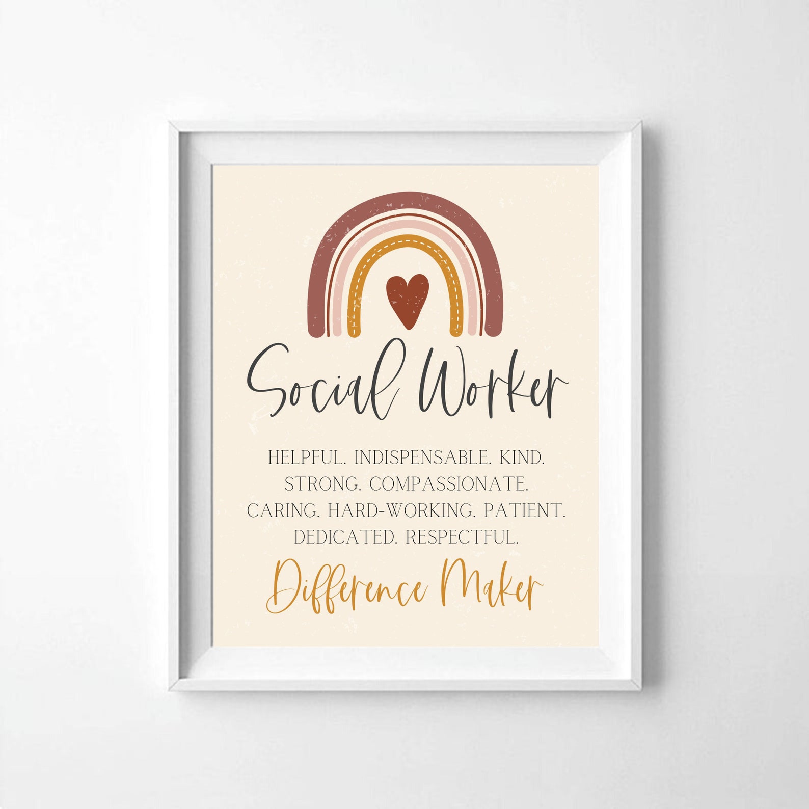 PRINTABLE Social Worker Poster Difference Maker Office - Etsy