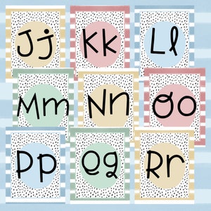 PRINTABLE Modern Colorful ABC Poster Pack Bulletin Board - Etsy