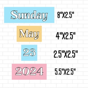 EDITABLE Flip Calendar | Sweet and Groovy | Bulletin Board Calendar ...