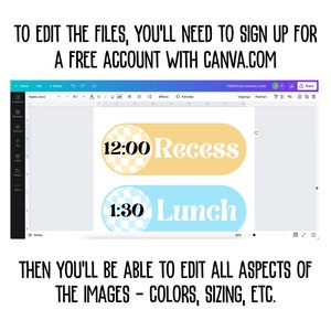 EDITABLE Daily Schedule Cards | Modern Colorful | Bulletin Board ...
