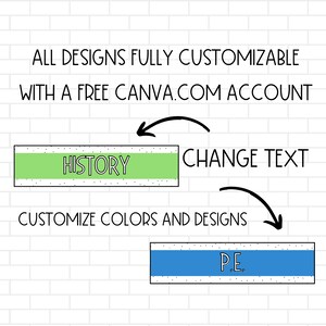 EDITABLE Daily Schedule Cards | Spotty Rainbow | Bulletin Board Posters ...