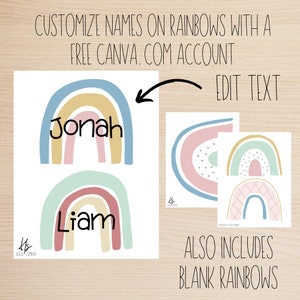 EDITABLE We Are A Rainbow of Possibilities Door Display | Bulletin ...