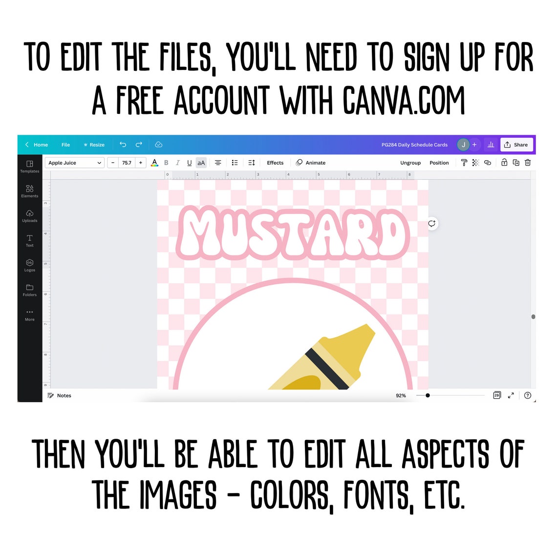 EDITABLE Color Poster Pack | Modern Colorful | Bulletin Board Posters ...