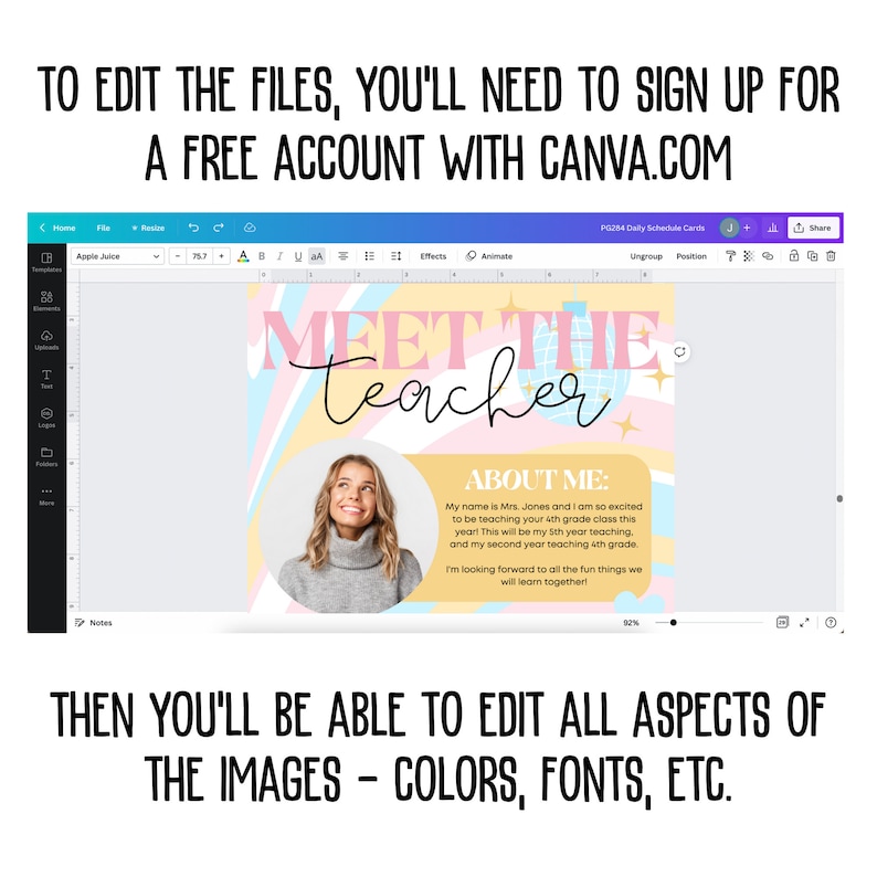 EDITABLE Meet the Teacher Letter Templates | Sweet and Groovy ...