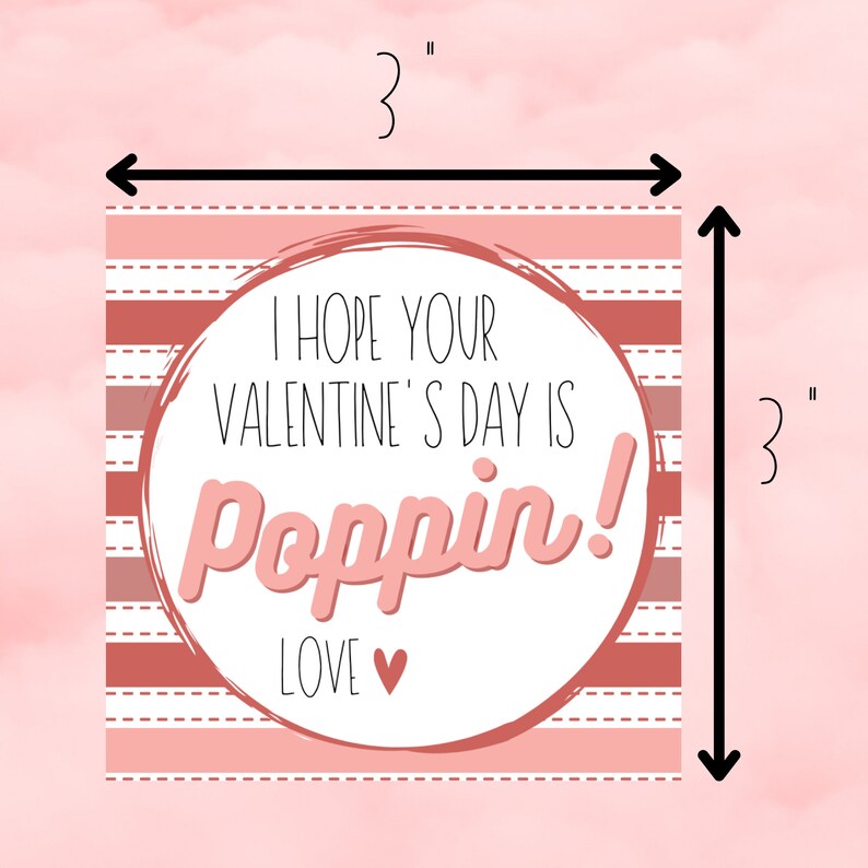 I Hope Your Valentine's Day is POPPIN! Printable Valentine | Pop-it ...