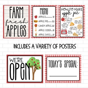 PRINTABLE Apple Market Dramatic Play Kit | Summer Activity | Preschool ...