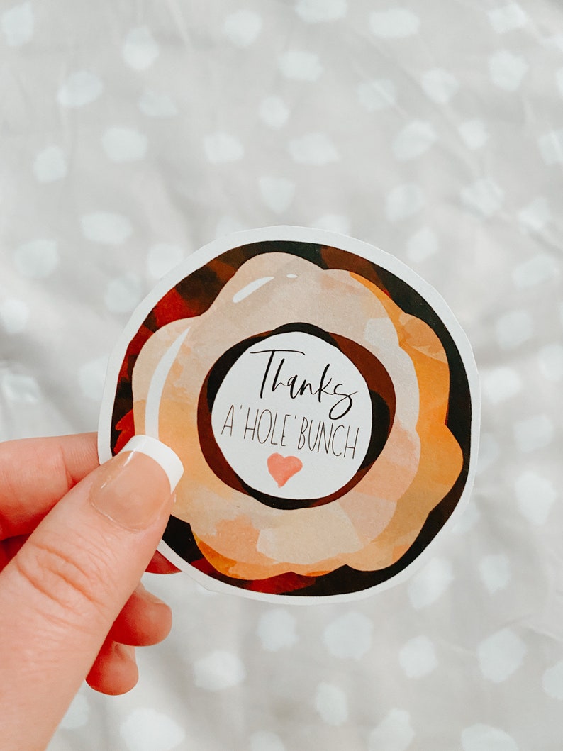 Donut Thank You Gift Tag Donut Tag Thank You Gift | Etsy