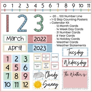 Modern Colorful Classroom Decor Bundle | Printable Classroom Posters ...