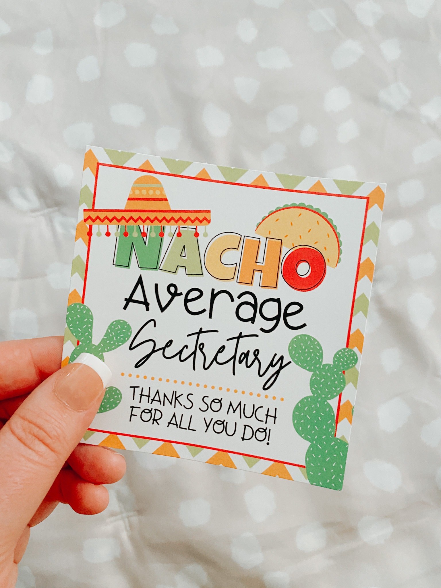 PRINTABLE Nacho Average Teacher Gift Tag Set of 8 Teacher - Etsy