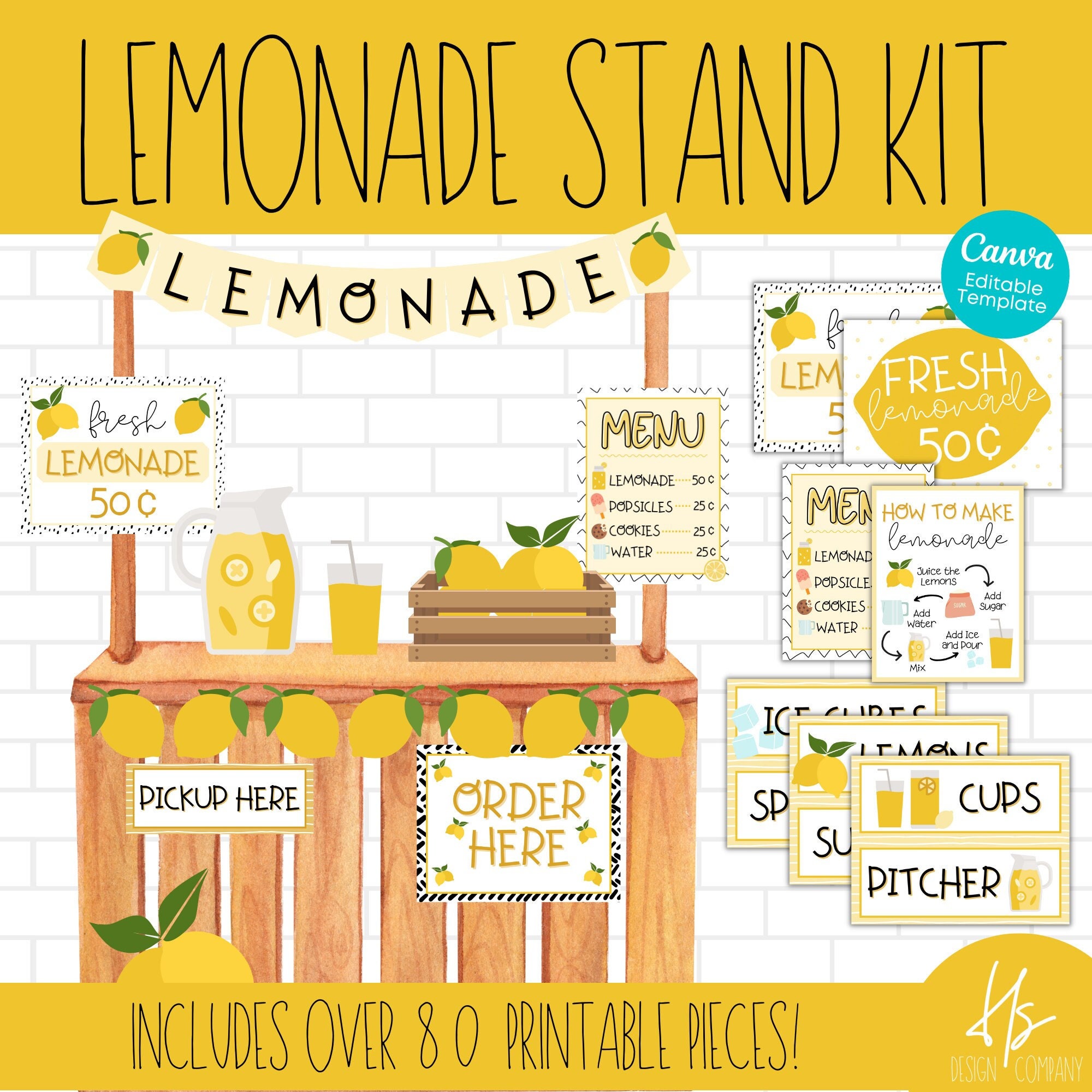 PRINTABLE Lemonade Stand Dramatic Play Kit Summer Activity - Etsy UK