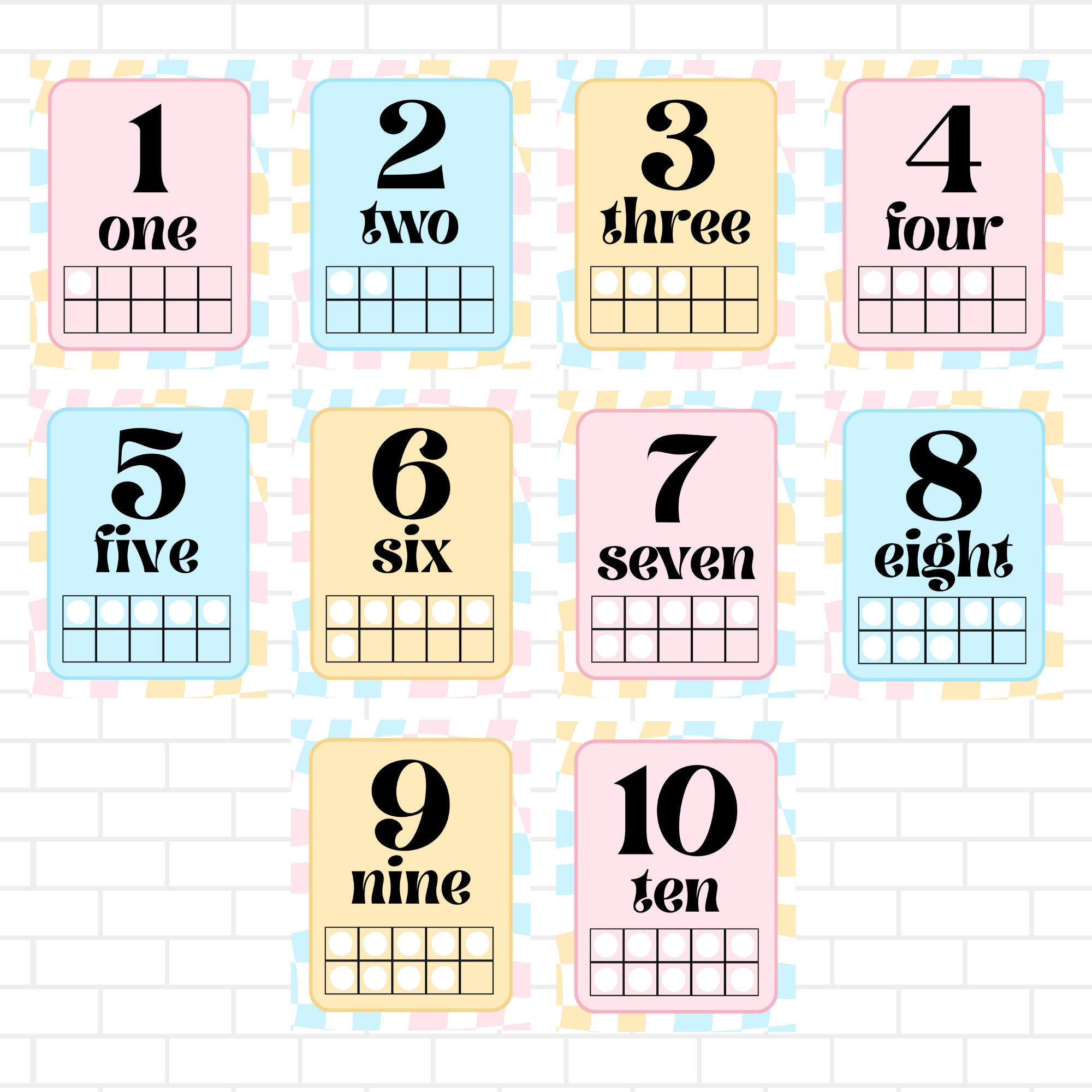 EDITABLE Number Poster Pack | Sweet and Groovy | Bulletin Board Posters ...