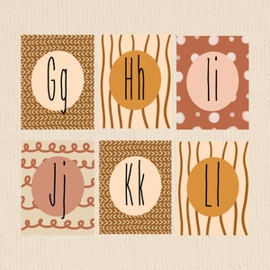 PRINTABLE Boho Alphabet Poster Pack | Bulletin Board Posters ...