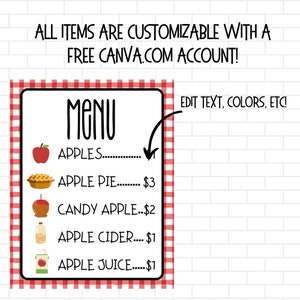 PRINTABLE Apple Market Dramatic Play Kit | Summer Activity | Preschool ...