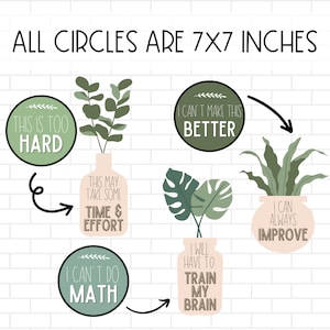 PRINTABLE Boho Farmhouse Growth Mindset Posters | Bulletin Board ...