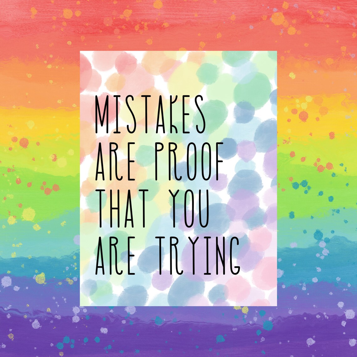 PRINTABLE Classroom Poster Pack Watercolor Rainbow - Etsy