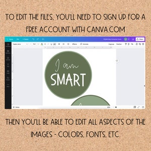 EDITABLE Affirmation Station Posters | Boho Farmhouse | Bulletin Board ...