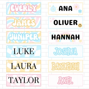 EDITABLE Name Tags | Sweet Groovy | Printable Classroom Name Tags ...