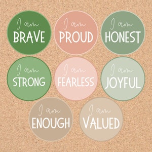 EDITABLE Affirmation Station Posters | Boho Farmhouse | Bulletin Board ...