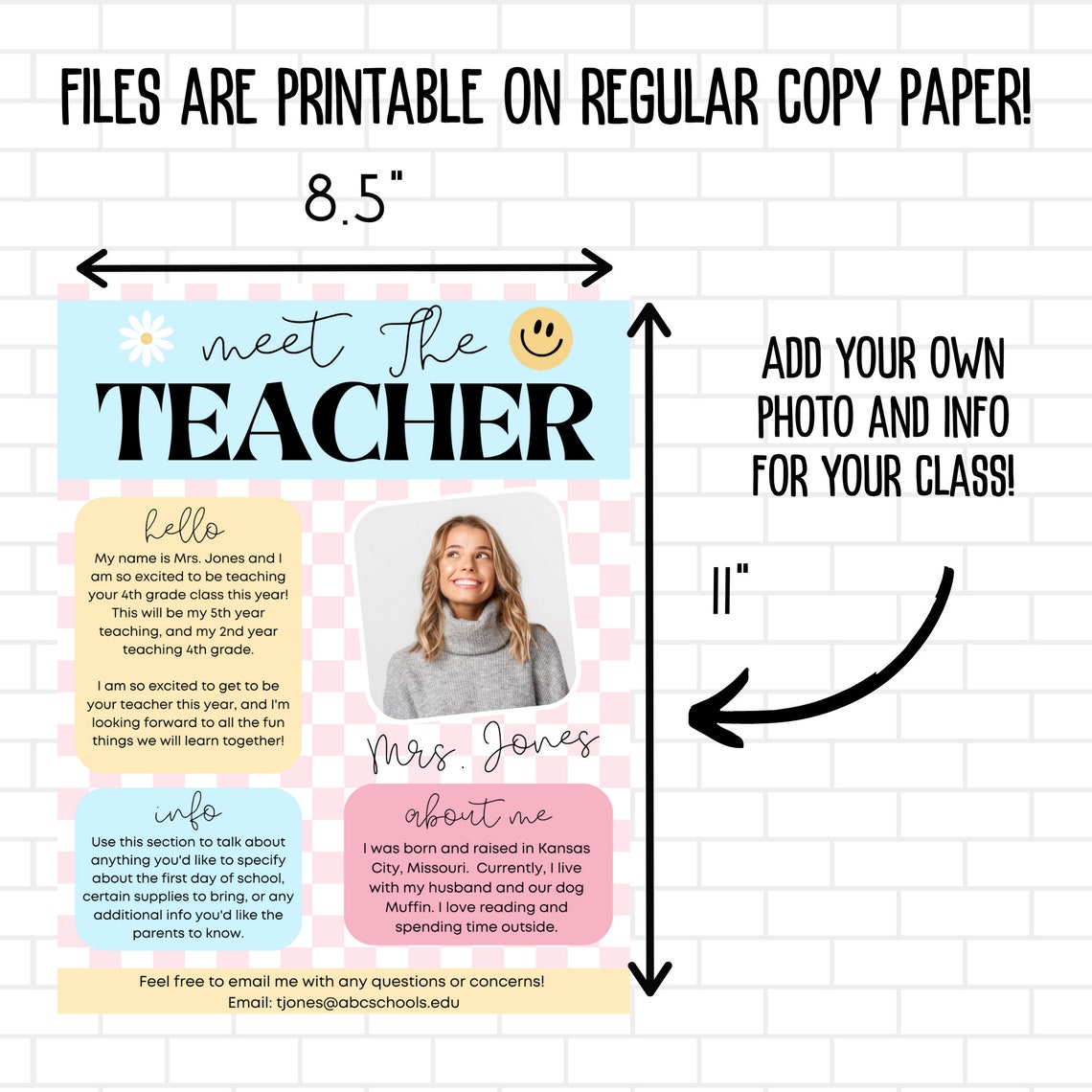 EDITABLE Meet the Teacher Letter Templates | Sweet and Groovy ...