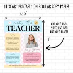 EDITABLE Meet the Teacher Letter Templates | Sweet and Groovy ...