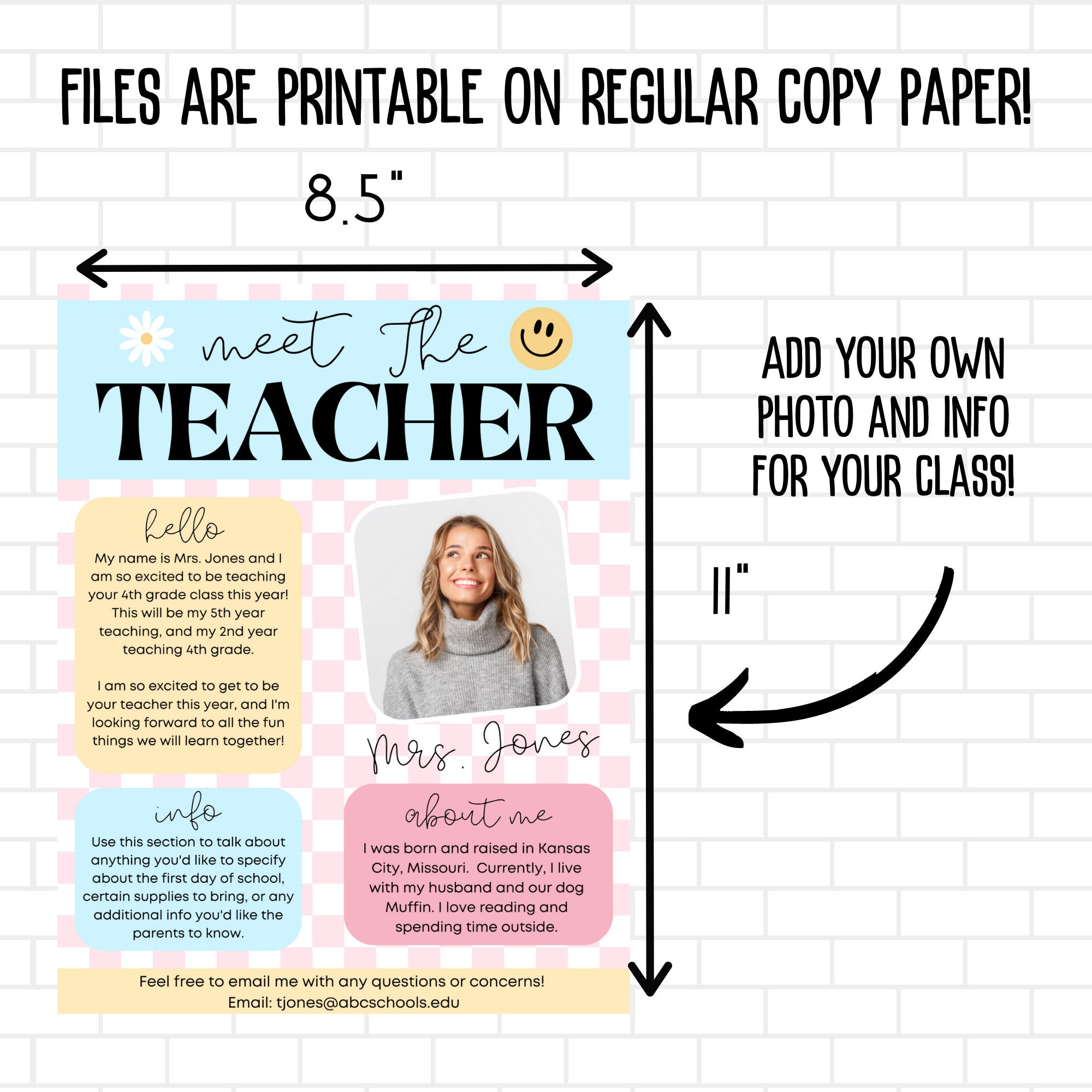 EDITABLE Meet the Teacher Letter Templates | Sweet and Groovy ...