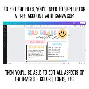 EDITABLE Classroom Newsletter Templates | Sweet & Groovy | Elementary ...