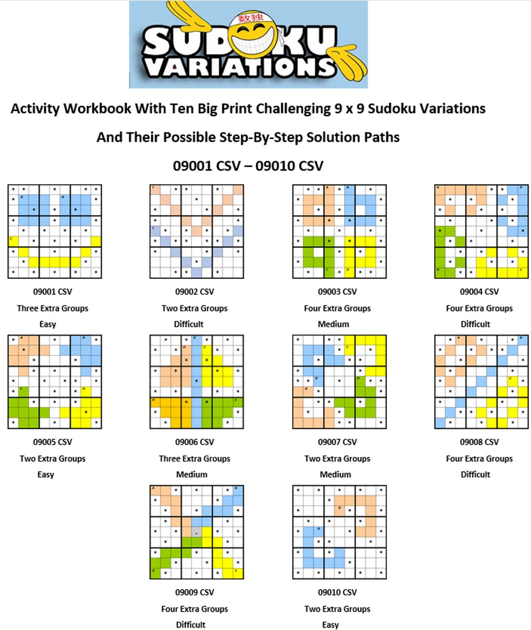 01-10 Activity Workbook Challenging Sudoku Variation Direct Download ...