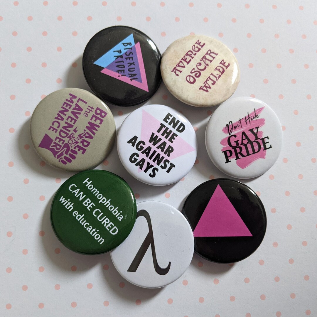 Replica Vintage LGBT Badges 38mm Fundraising for Queer Kernow - Etsy