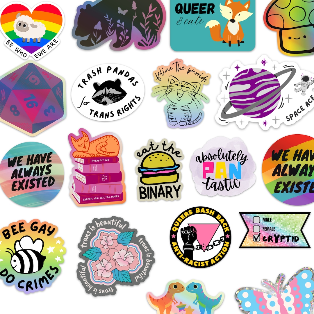 Large LGBT Stickers | Assorted Designs to Choose From | Mix & Match ...