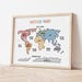 World Map Poster for Kids (digital Download) Classroom Decor - Etsy
