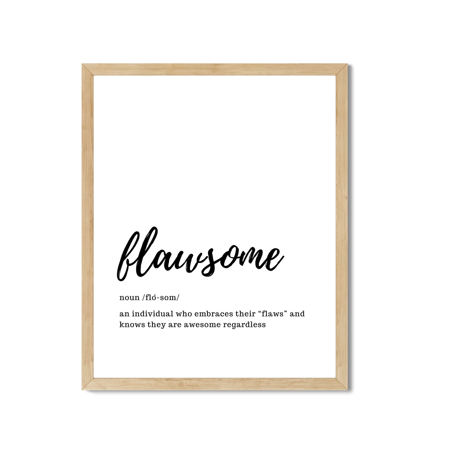 Flawsome Definition Print, Flawsome Printable Art, Home Decor, Home ...