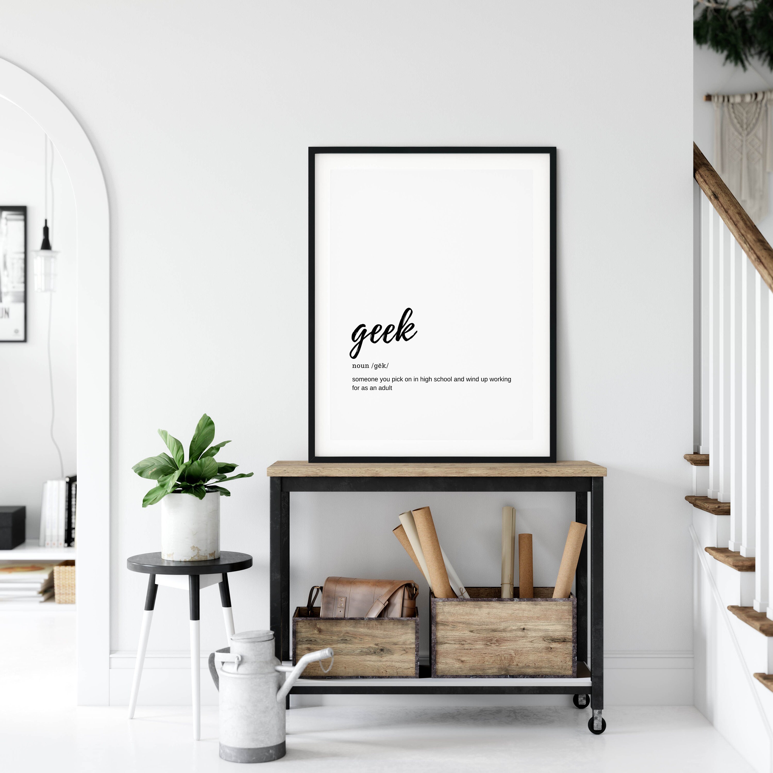 Geek Definition Print Geek Printable Art Instant Digital - Etsy