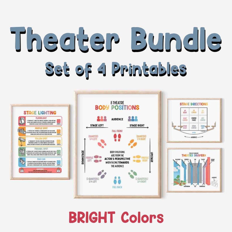 Theater Stage Directions (digital Download) Stage Drapery, Stage Body ...