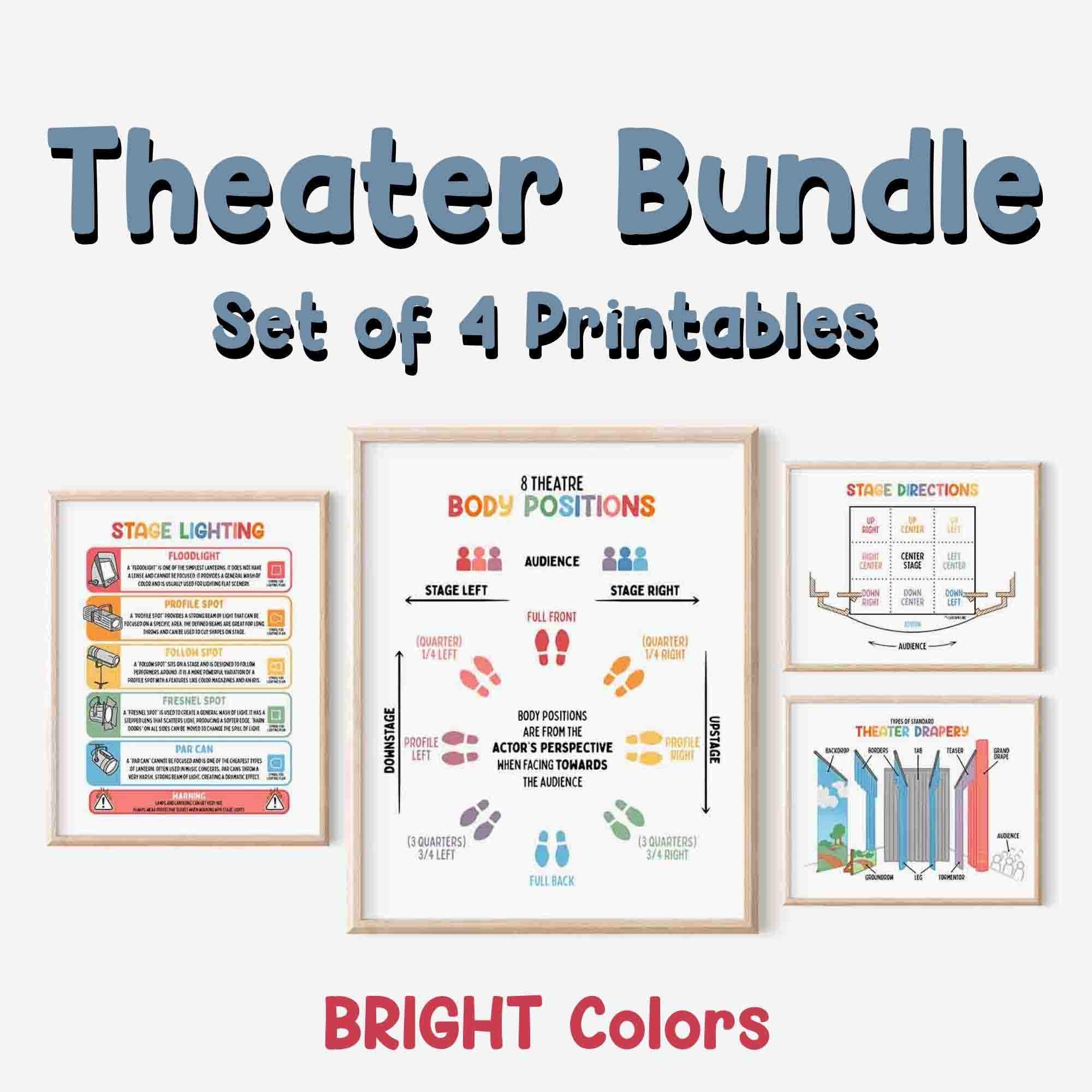 Theater Stage Directions (digital Download) Stage Drapery, Stage Body ...