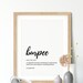 Burpee Definition Quote Print Printable Home Decor Art Gym - Etsy