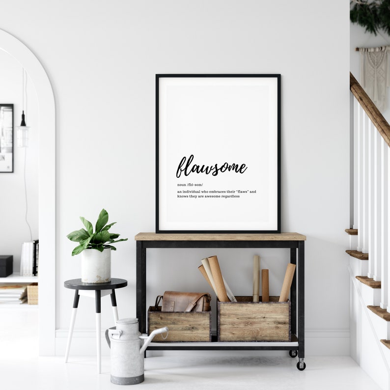 Flawsome Definition Print, Flawsome Printable Art, Home Decor, Home ...