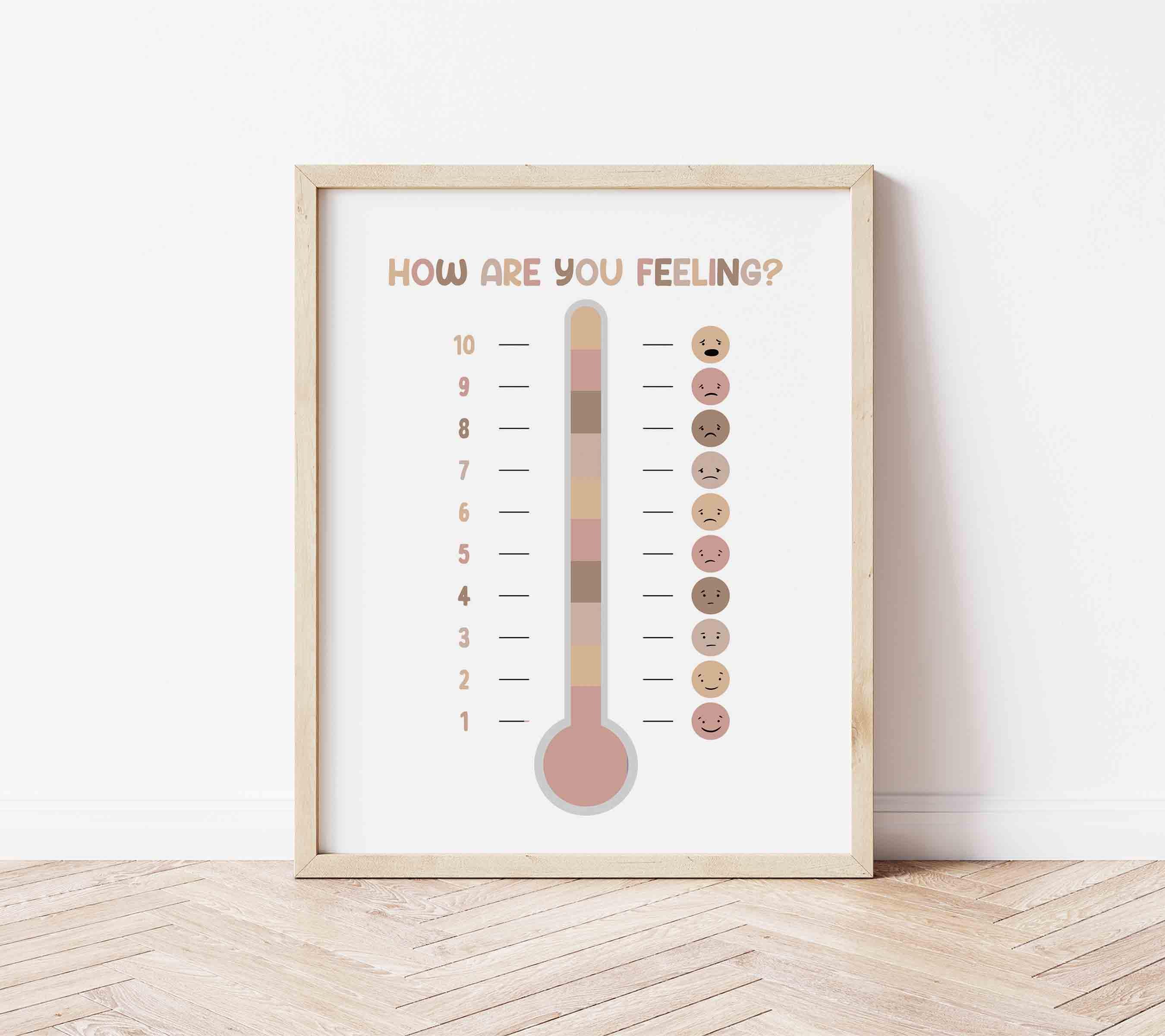 How Are You Feeling Poster Printable, BOHO Colors (digital Download ...
