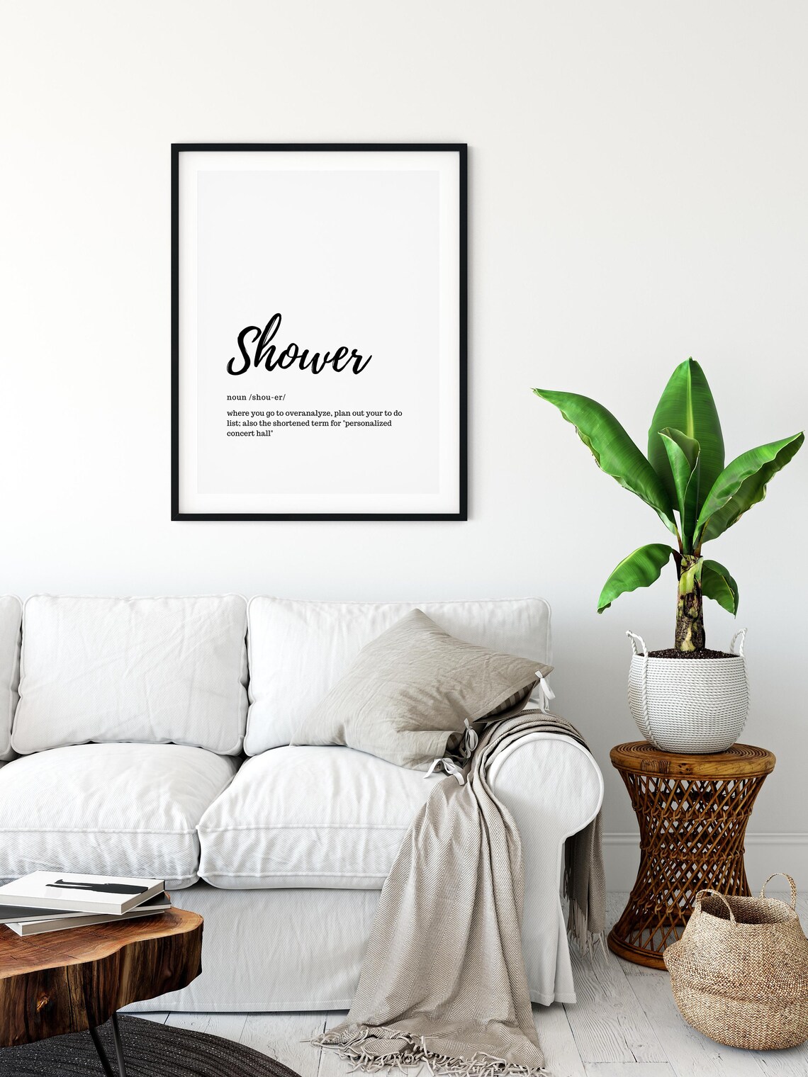 Shower Definition Print Printable Wall Art Family Quote Sign Wall Decor ...
