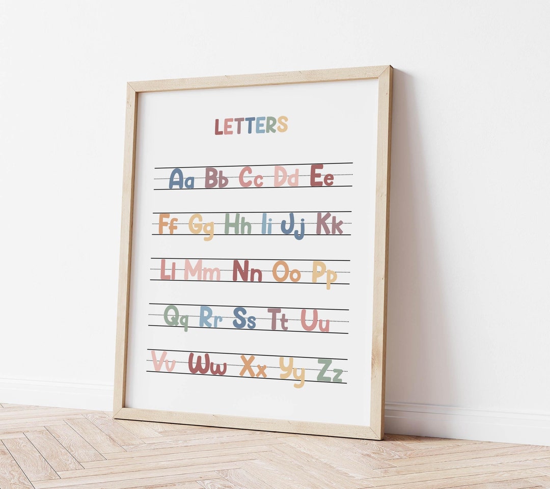 Letters Poster | Homeschool Wall Art | Classroom Decor | Days Printable ...