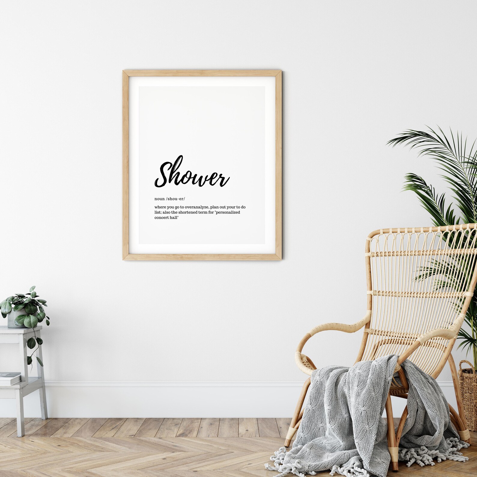 Shower Definition Print Printable Wall Art Family Quote Sign Wall Decor ...
