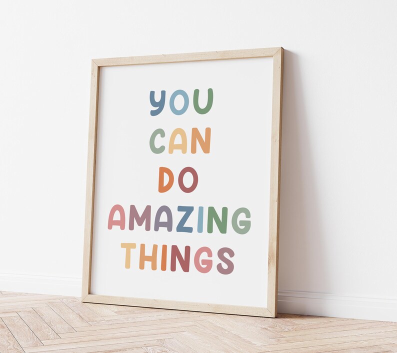 You Can Do Amazing Things Poster | Therapy Poster | Self Regulation ...