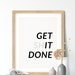 Get It Done Print Printable Art Typography Home Decor Instant Digital ...