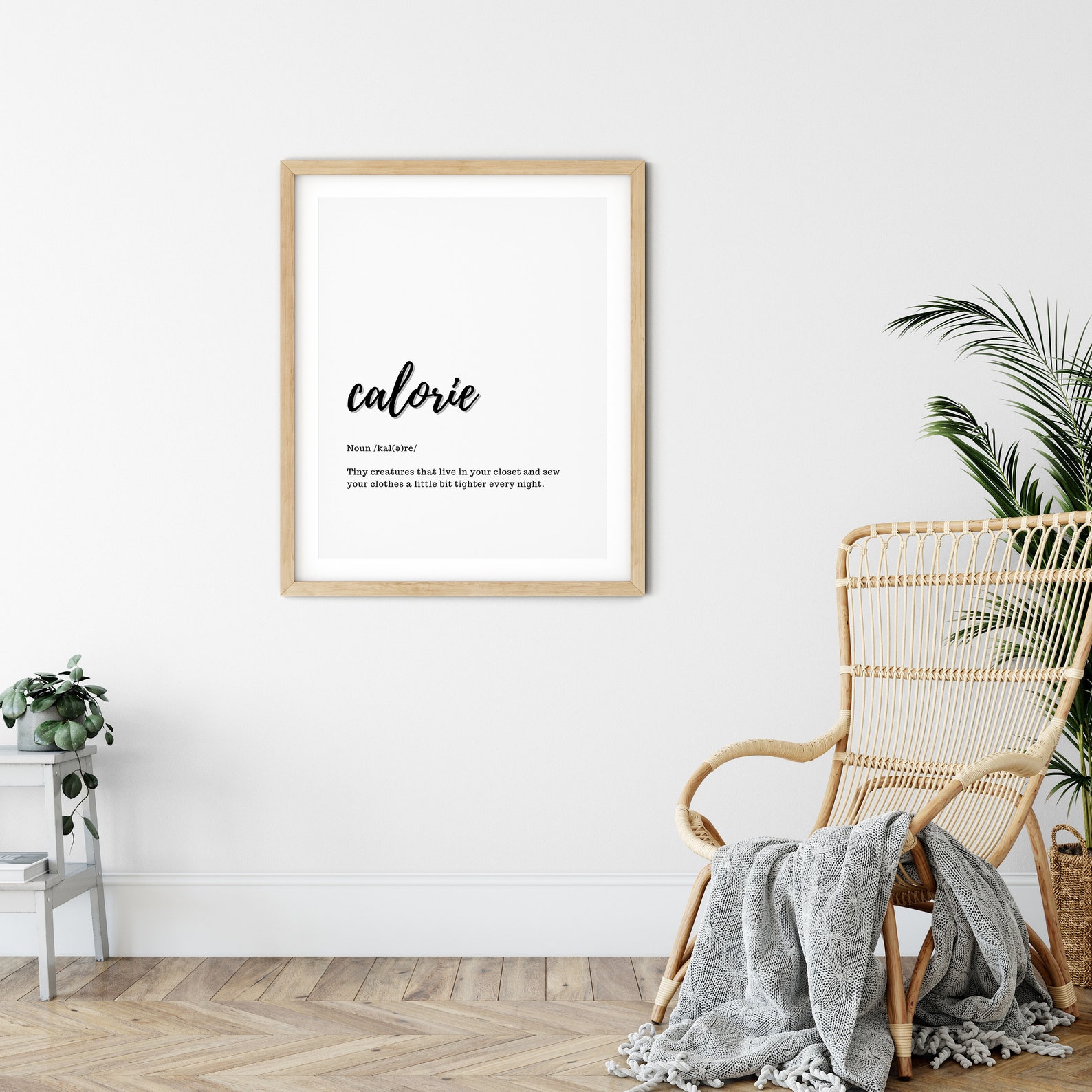 Calorie Definition Print Kitchen Printable Wall Art - Etsy